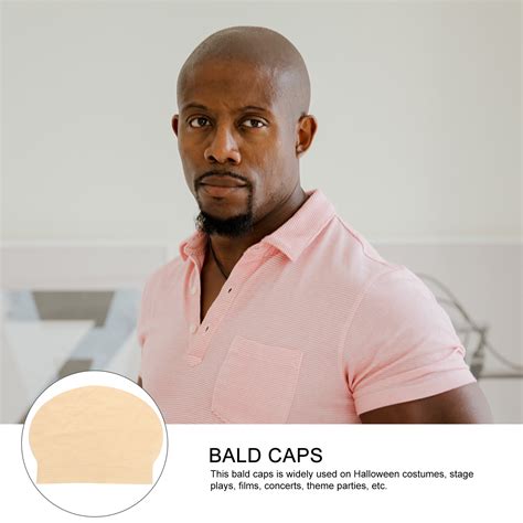 Sipeihong Bald Caps Bald Head Hat Bald Hat For Adults Cosplay Head Wig Caps Head Skull Wig Caps