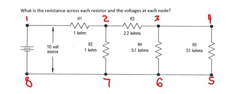 What Is The Resistance Across Each Resistor And The Chegg Com