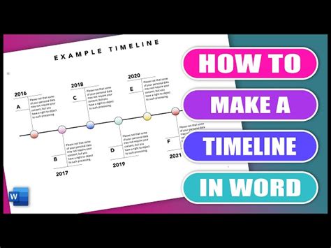 How To Make Timeline In Ms Word Doentrase