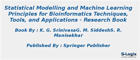 Top Research Books In Machine Learning For Bioinformatics Techniques S Logix