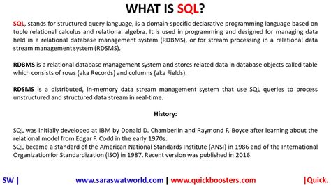 what is sql quickboosters