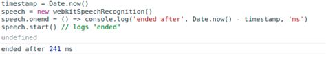 Ubuntu End Event Fired Immediatly After Start On Speechrecognition Api Stack Overflow