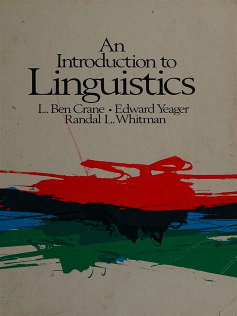 An Introduction To Linguistics Pdf Linguistics Semantics