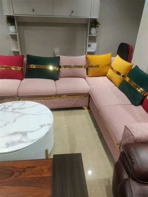 8 Seater Fabric L Shape Sofa Set With Lounger At ₹ 75000 Set In Lucknow Id 2853317875633
