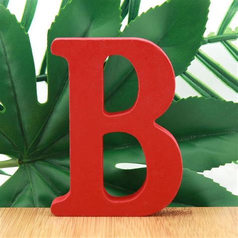Hthjsco Wooden English Alphanumeric Ornaments Wooden Crafts Diy Letter Creativity 4 Inch Wooden