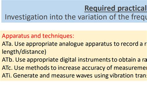 A Level Physics Required Practical 1 Teaching Resources