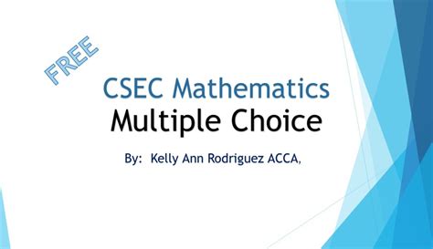 Mathematics Csec Quizzes Educa Focus 2 Workforce Ltd