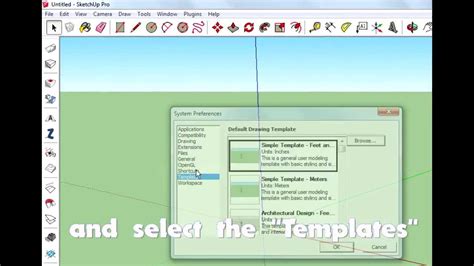 How To Change Template In Sketchup YouTube