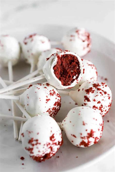 Red Velvet Cake Pops Recipe Easy 3 Ingredients
