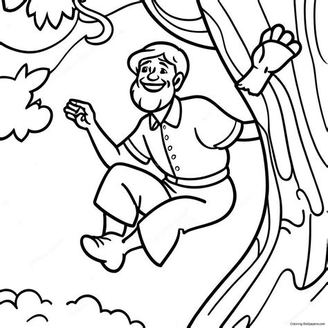 Zacchaeus Coloring Page Pdf