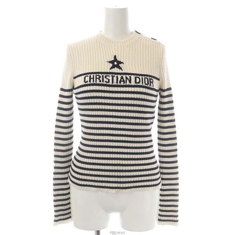 Dior 니트 스웨터 디올 골지 니트 스웨터 40 원래 명품은 필웨이 Feelway