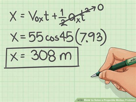 How To Solve A Projectile Motion Problem 12 Steps With Pictures