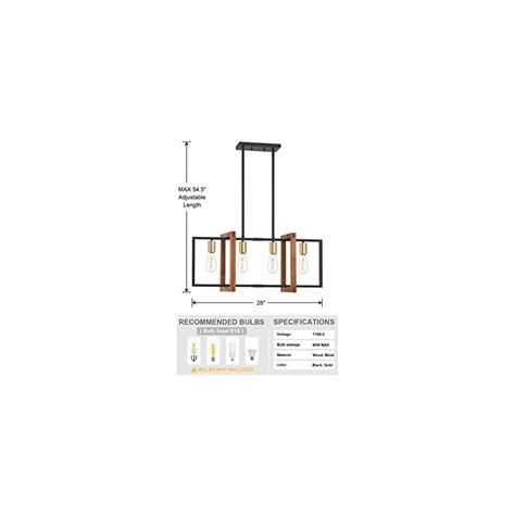 Doraimi Lighting Farmhouse Rustic 4 Light Gold Ubuy India