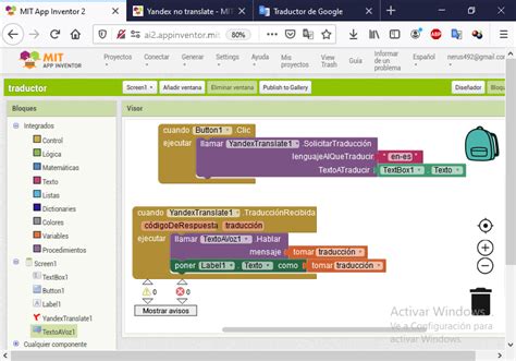 yandex no translate mit app inventor help mit app inventor community