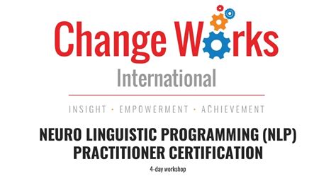 ppt neuro linguistic programming nlp practitioner certification