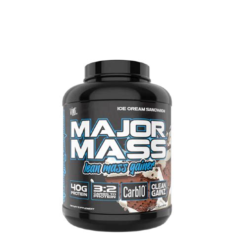 Major Mass Lean Mass Gainer 55g Protein 850 Calories Get Wheysted