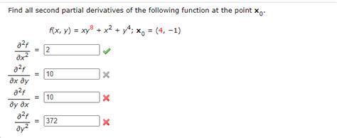 Solved Find All Second Partial Derivatives Of The Following