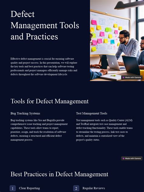 Defect Management Tools And Practices Pdf Software Testing Software Bug