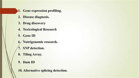 Dna Microarray Techniques Pptx
