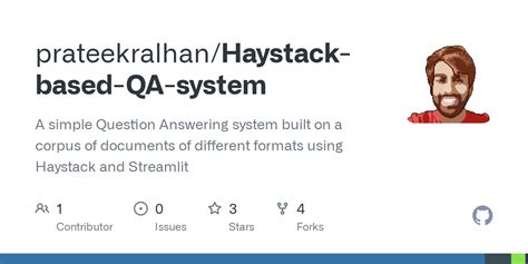 Github Prateekralhanhaystack Based Qa System A Simple Question Answering System Built On A