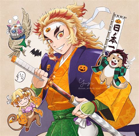 雫💧´๏ꈊ๏`🔥🎴∞🚂💨乗車済๛🐑 On Twitter Rt Yuyaartwork 🎃happy Halloween2022🎃 いざ、鬼👹退治！ Go Bustring