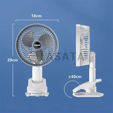 New Portable 3 Gears Rechargeable Desktop Fan Low Noise Air Cooling