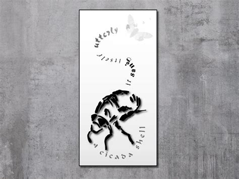 Cicada Printable Wall Art Haiku by Bashō Etsy