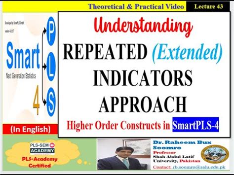 SmartPLS SEM Lecture Understanding Repeated Extended Indicator Approach In SmartPLS