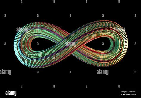 Detailed And Colorful Infinite Or Endless Loop D Illustration Stock Photo Alamy