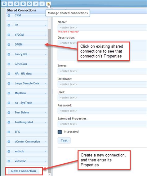 Use Shared Connections