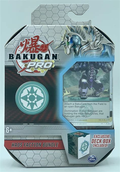 Bakugan Pro Haos Faction Bundle 4 Booster Packs With 10 Bonus Cards Ages 6 And