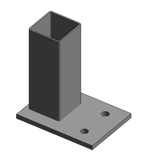 End Cap Plates Shs Cleats For Shs Column Connections
