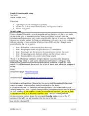 Exploring Network Scanning With Nmap A Powerful Tool For Course Hero