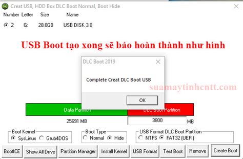 Hướng dẫn tạo USB BOOT bằng DLC BOOT 2019 Lagacy UEFI