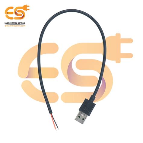 Buy One Sided Usb Power Cable 20 Male 2 Pin 30cm At Electronic Spices