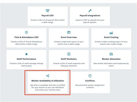 Worker Availability And Utilization Report Customer Portal