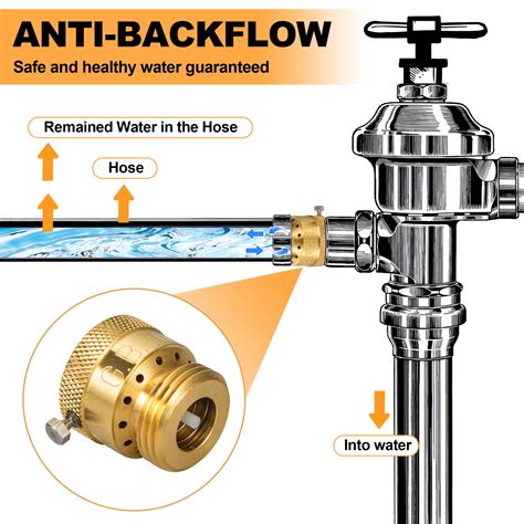 Breezliy American Valve 3 4 Inch 2 Pack Solid Brass Hose Connection Vacuum