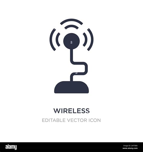 Wireless Internet Connection Icon On White Background Simple Element