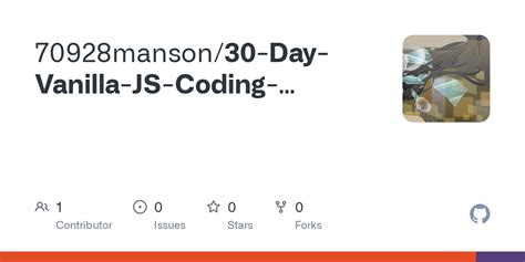 GitHub Manson Day Vanilla JS Coding Challenge