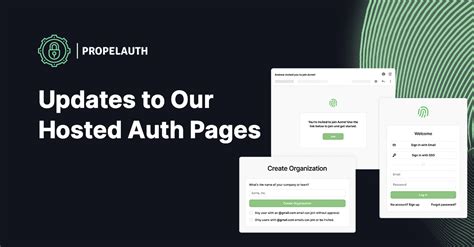 updates to our hosted auth pages propelauth