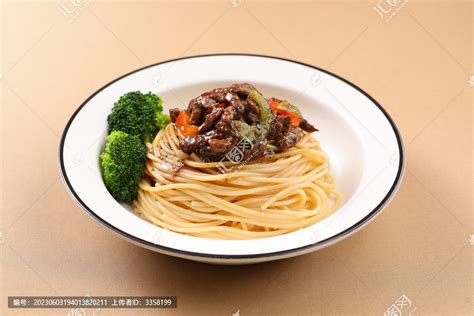 黑椒牛柳意大利面 小吃美食 食品餐饮 摄影素材 汇图网www huitu