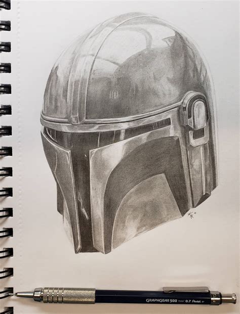 Oc I Drew The Helm Of The Mandalorian Artofit