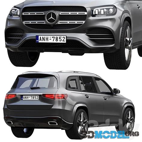 3d Model Mercedes Benz Gls Car