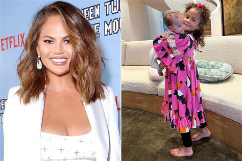 Chrissy Teigen Shows How Daughter Luna Takes Care Of Siblings Photos