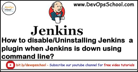 How To Disable Uninstalling Jenkins A Plugin When Jenkins Is Down Using Command Line