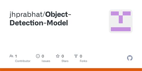 GitHub Jhprabhat Object Detection Model