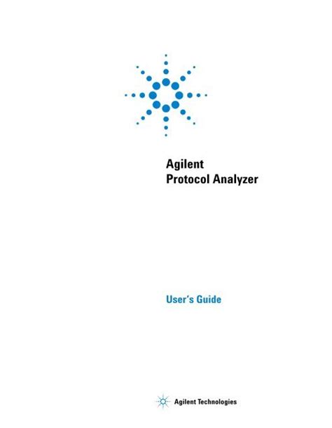 User S Guide For Protocol Analyzer Agilent Technologies