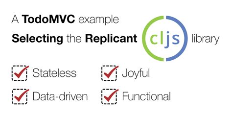 github anteoas replicant todomvc todomvc implemented with replicant