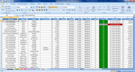 Formatos De Inventarios En Excel Image To U