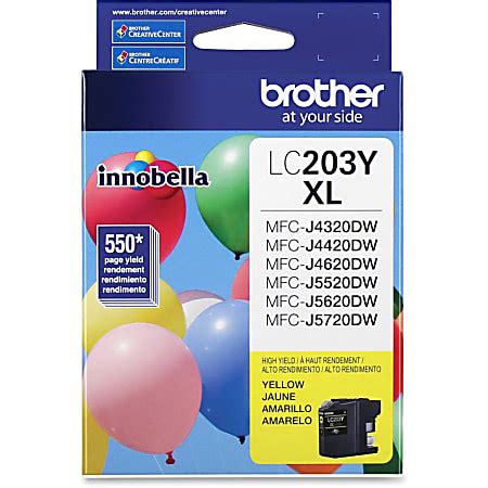 Brother Lc Yellow High Yield Ink Cartridge Lc Y Office Depot
